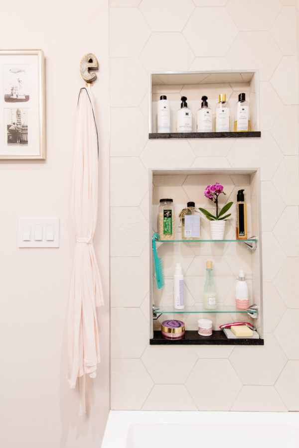 Bathroom Open Shelving
